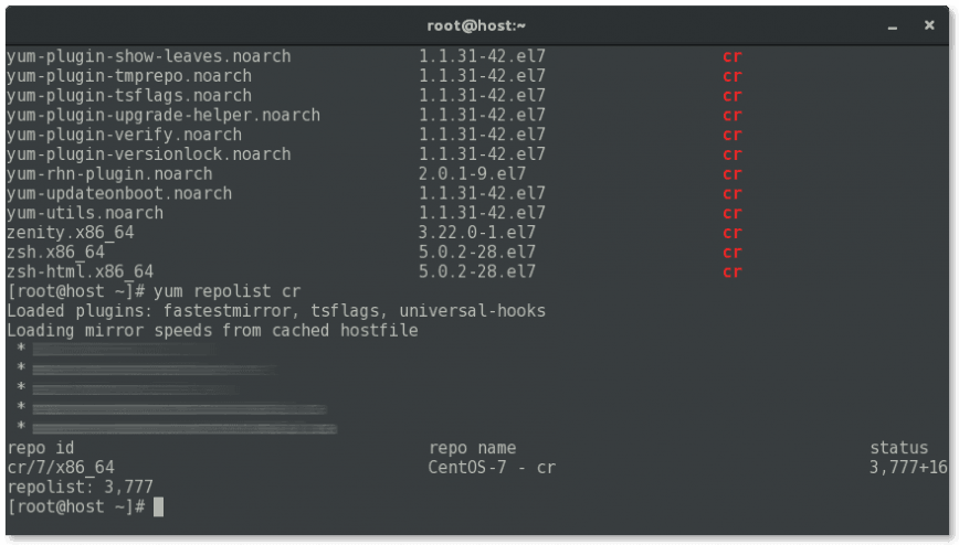 Using CentOS CR (Continuous Release) Repo