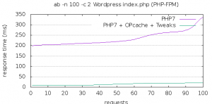 PHP Benchmarks: OPcache vs OPcache w/ Performance Tweaks