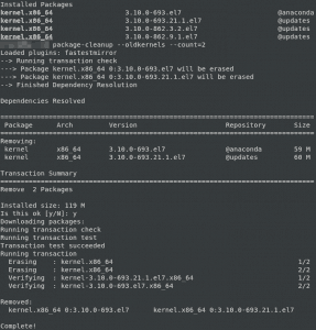 How to fix: At least xMB more space needed on the /boot filesystem
