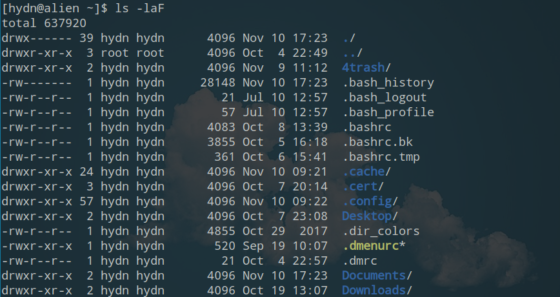 ls command in Linux, with examples