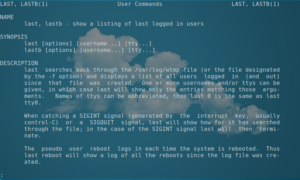 last command in Linux with Examples - View history of user logins