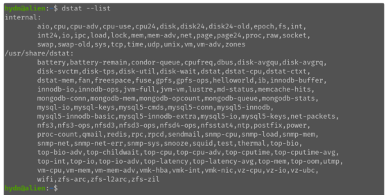 Dstat Command In Linux W Examples