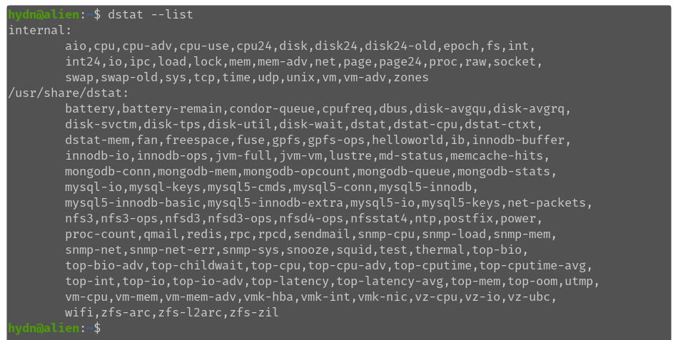 Dstat Command In Linux W Examples