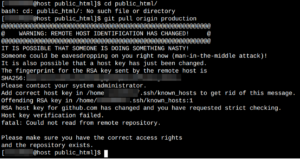 Fix "Host key verification failed" - SSH