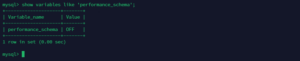 MySQL Performance Schema