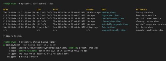 Systemd Timers: Alternative to cron on Linux | LinuxBlog.io